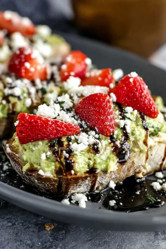 Balsamic Strawberry Avocado Toast – Quick & Easy Recipe - ZazaCook