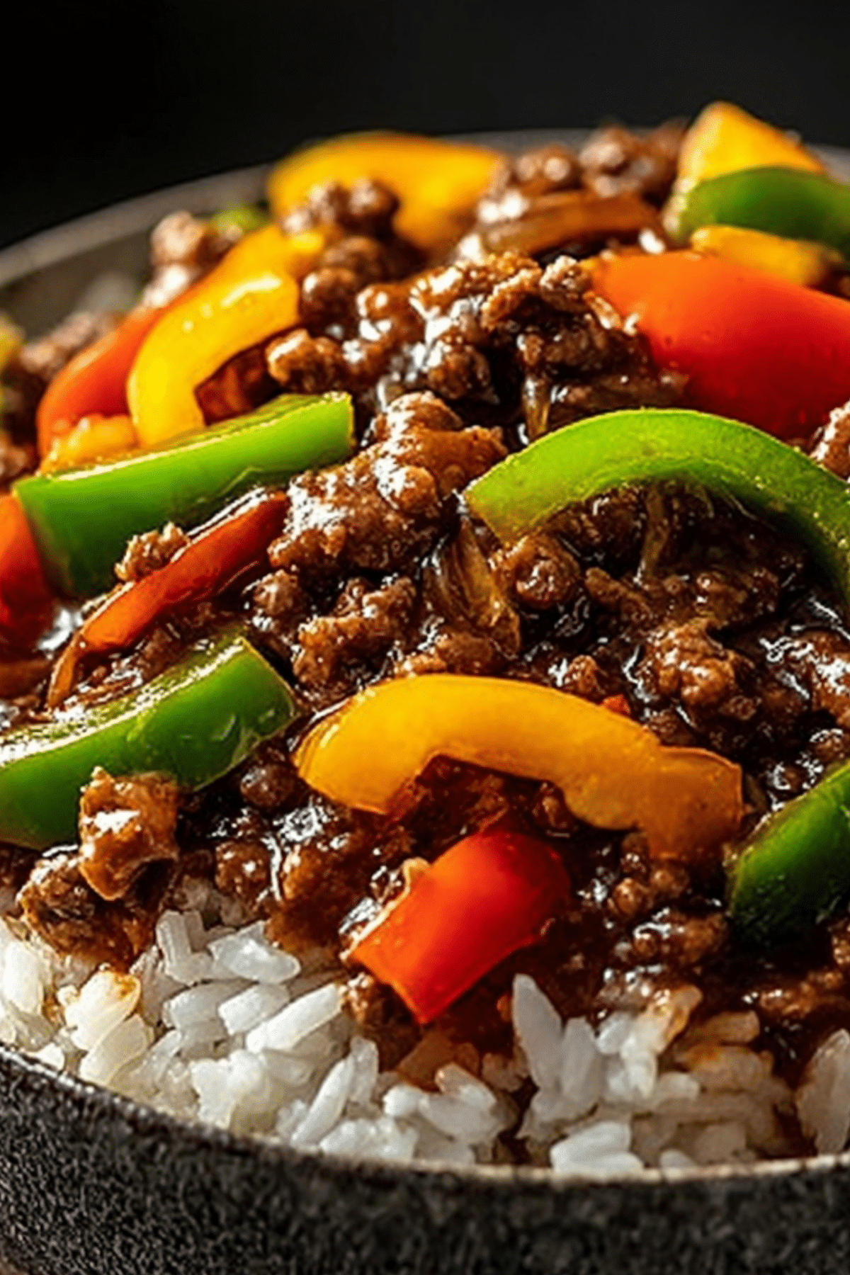 Beef and Pepper Rice Bowl: Quick & Easy Weeknight Meal - ZazaCook