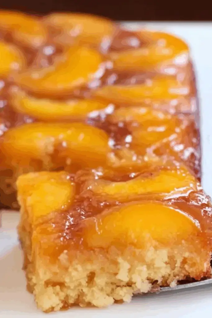 Peach Upside-Down Cake Recipe - Easy and Delicious - ZazaCook