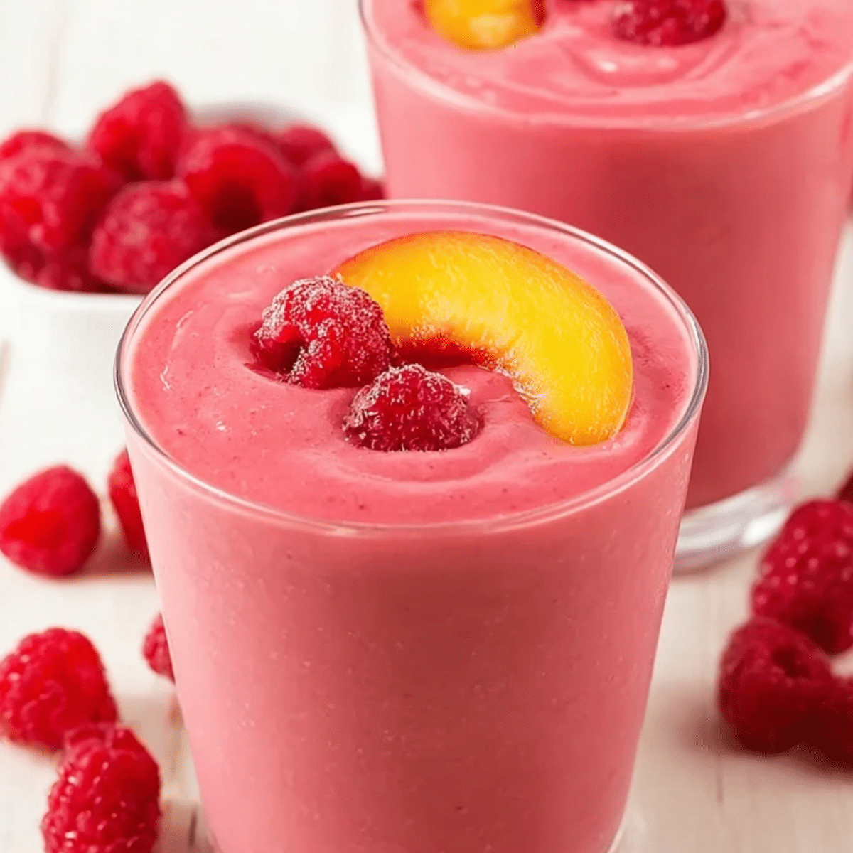 Raspberry Peach Smoothie – Healthy and Refreshing Drink - ZazaCook