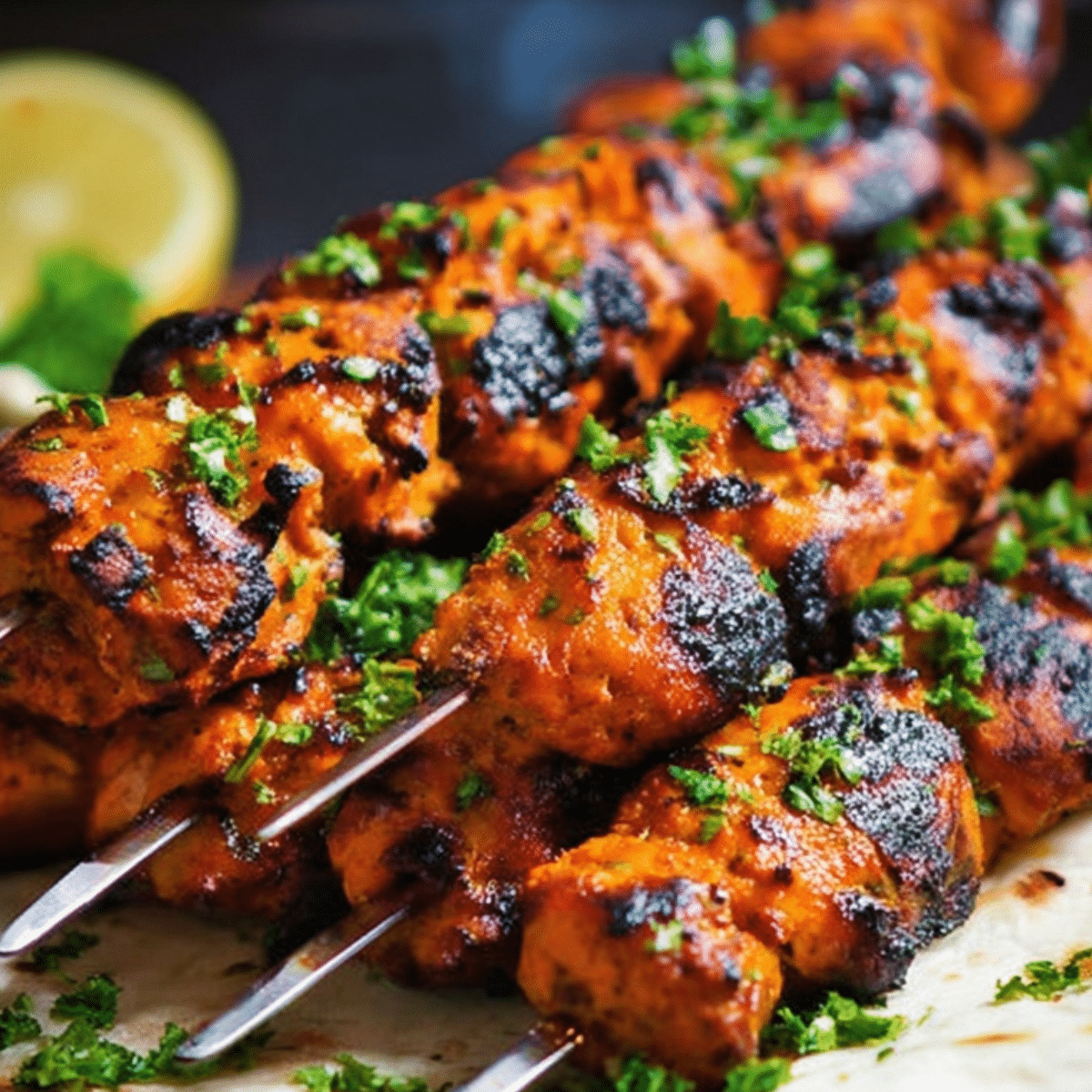 Tandoori Chicken Tikka Kebab Skewers - Easy Recipe (5 Steps) - ZazaCook