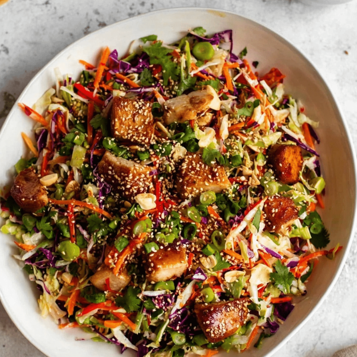 Asian Chicken Crunch Salad – 5 Easy Steps for Healthy Flavor - ZazaCook