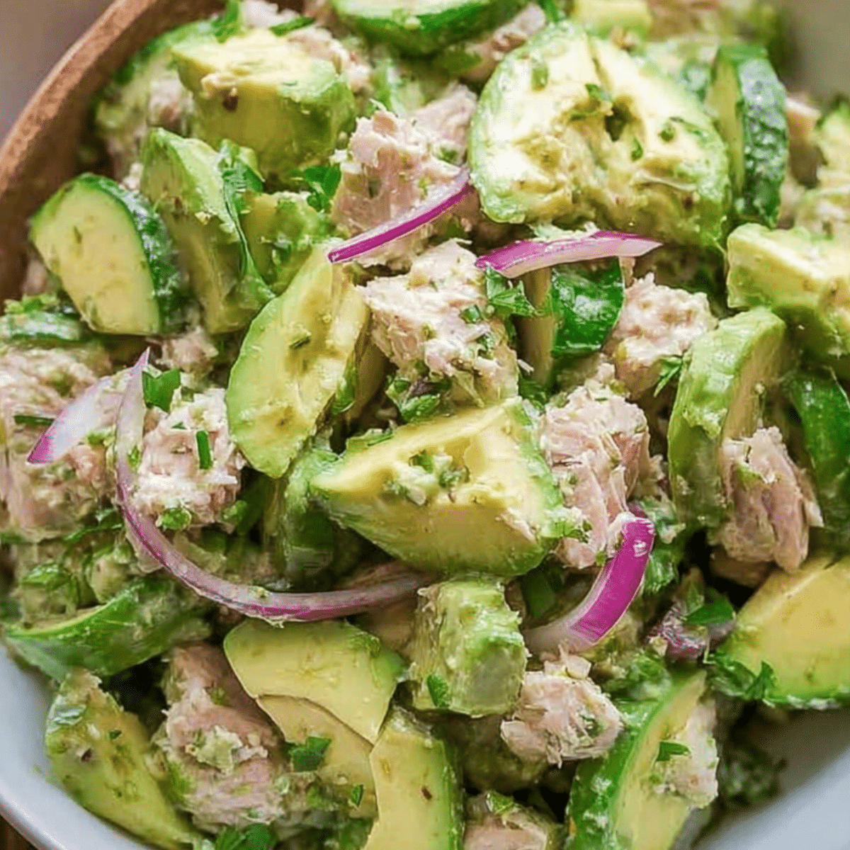 Avocado Tuna Salad Recipe – Best 10-Min Meal - ZazaCook