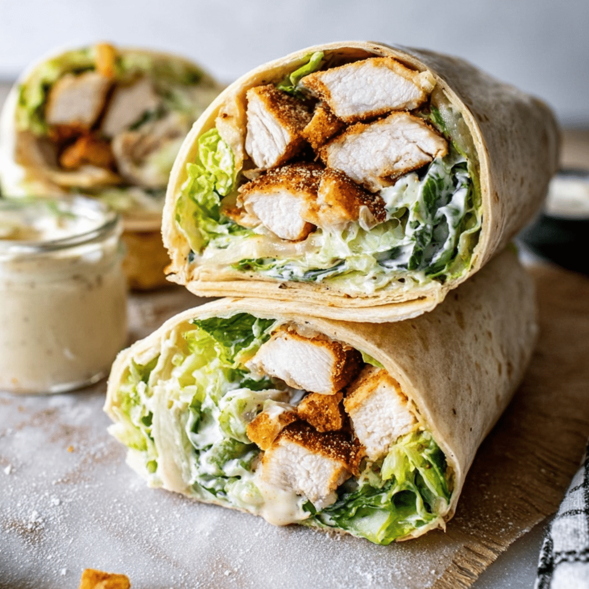 Chicken Caesar Wrap – Easy Recipe for Lunch or Dinner - ZazaCook