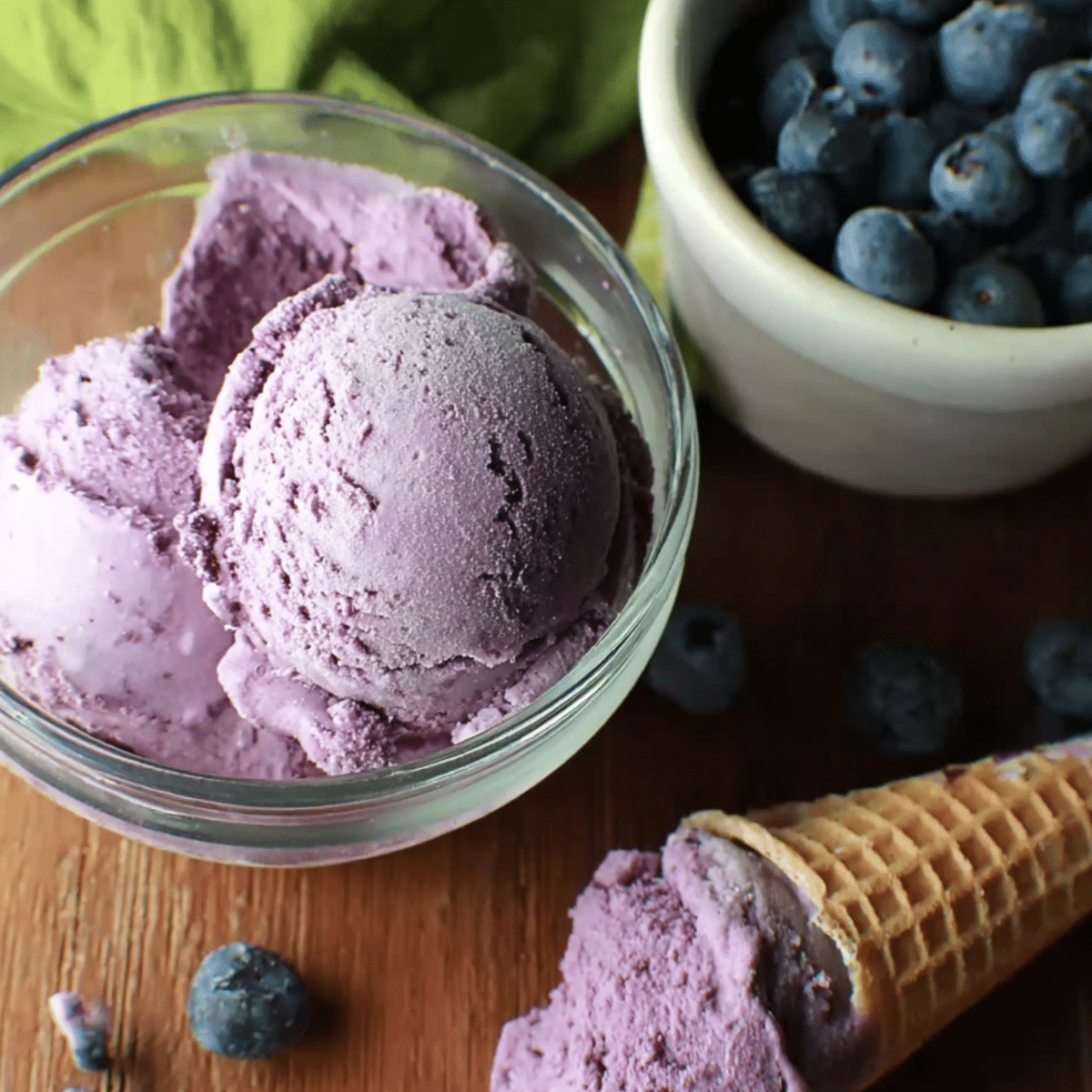 Homemade Blueberry Ice Cream – Easy 5-Ingredient Treat - ZazaCook