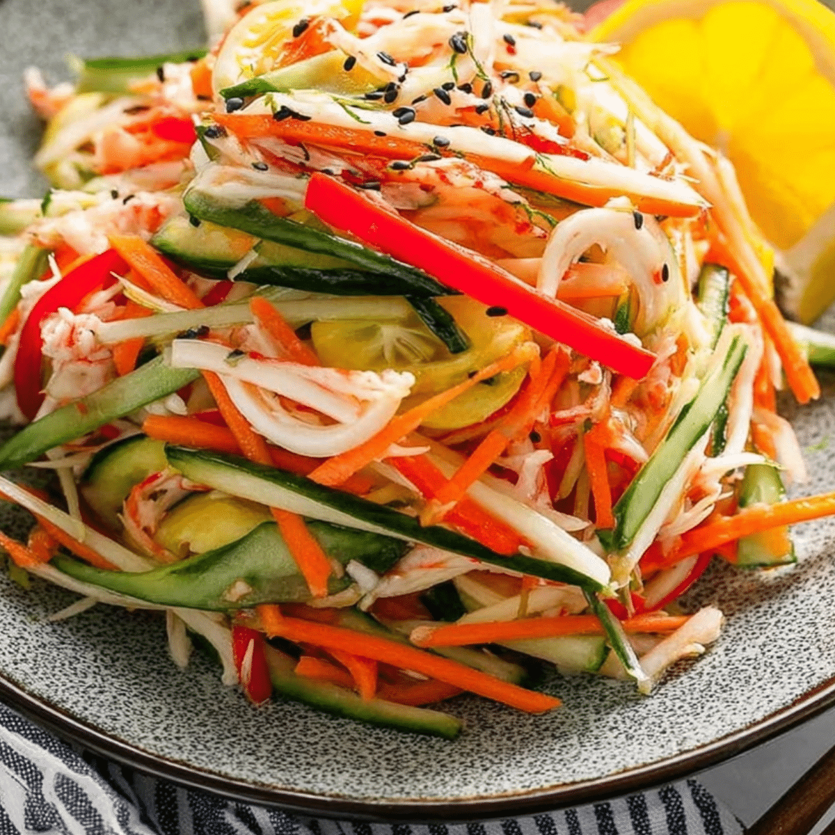 Kani Salad - Easy & Refreshing Recipe (No Cooking Required) - ZazaCook