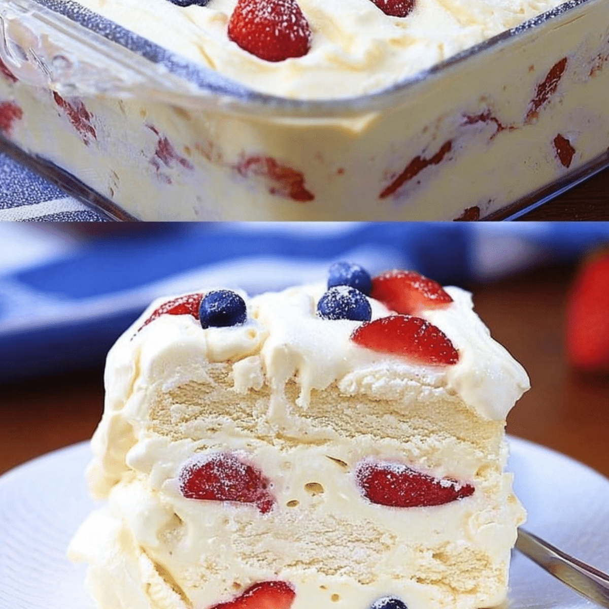 No Bake Summer Berry Icebox Cake - ZazaCook