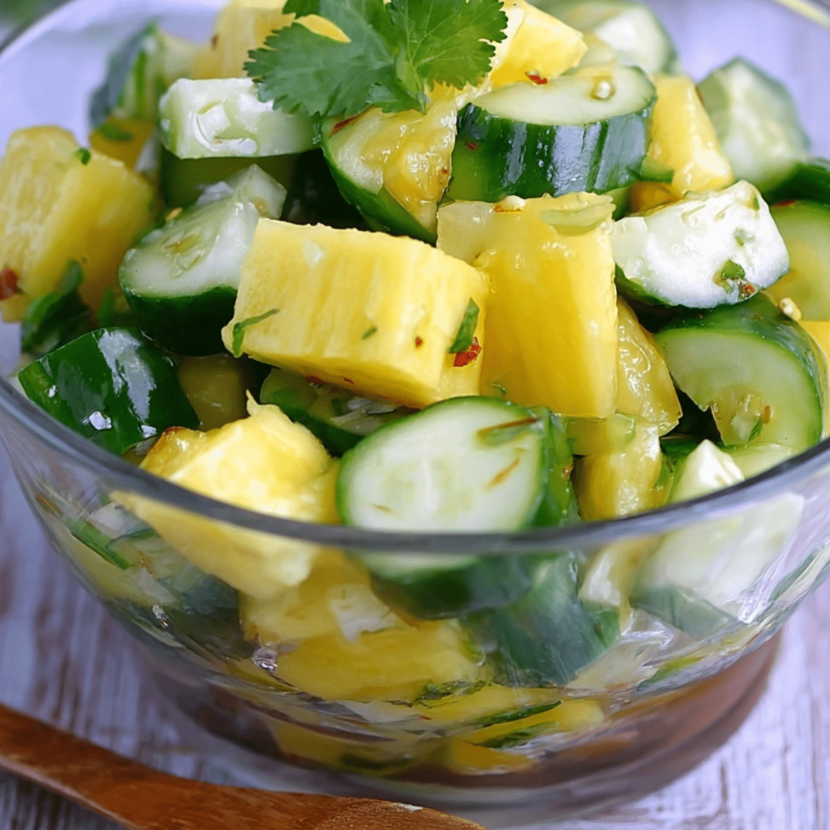 Pineapple Cucumber Salad – Easy 5-Minute Summer Recipe - ZazaCook
