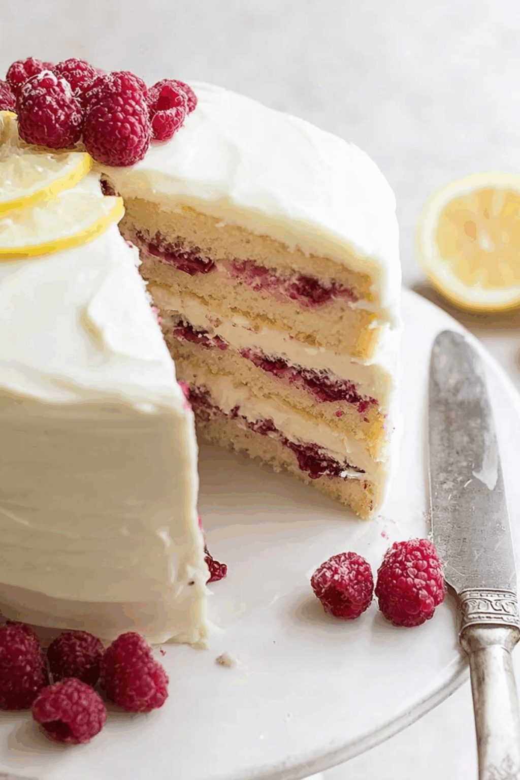 Raspberry Cake with Lemon Buttercream – Best 1 to Try Today - ZazaCook