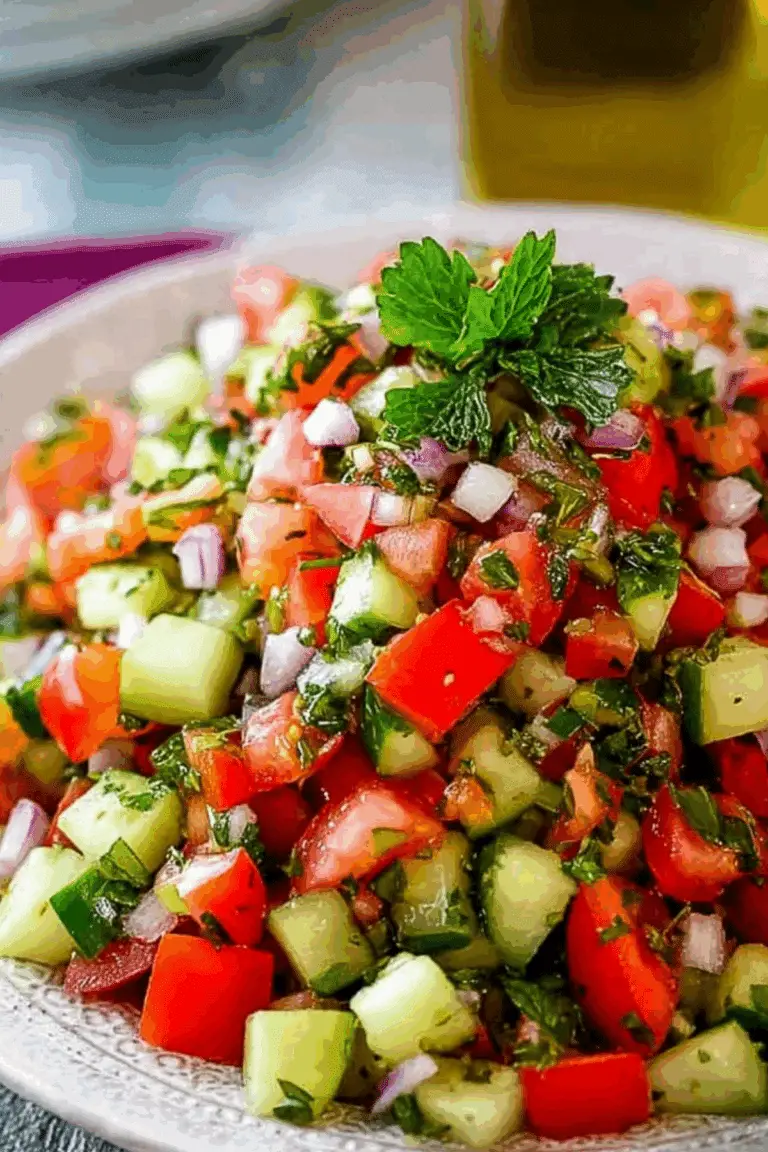 Shirazi Salad – Easy Recipe with Mint & Lime - ZazaCook