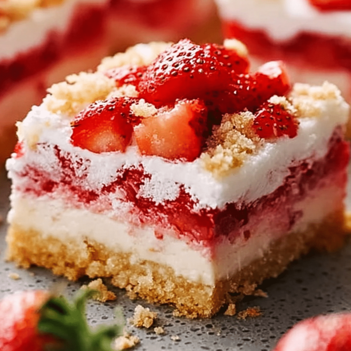 Strawberry Shortcake Bars: Easy and Delicious Recipe - ZazaCook