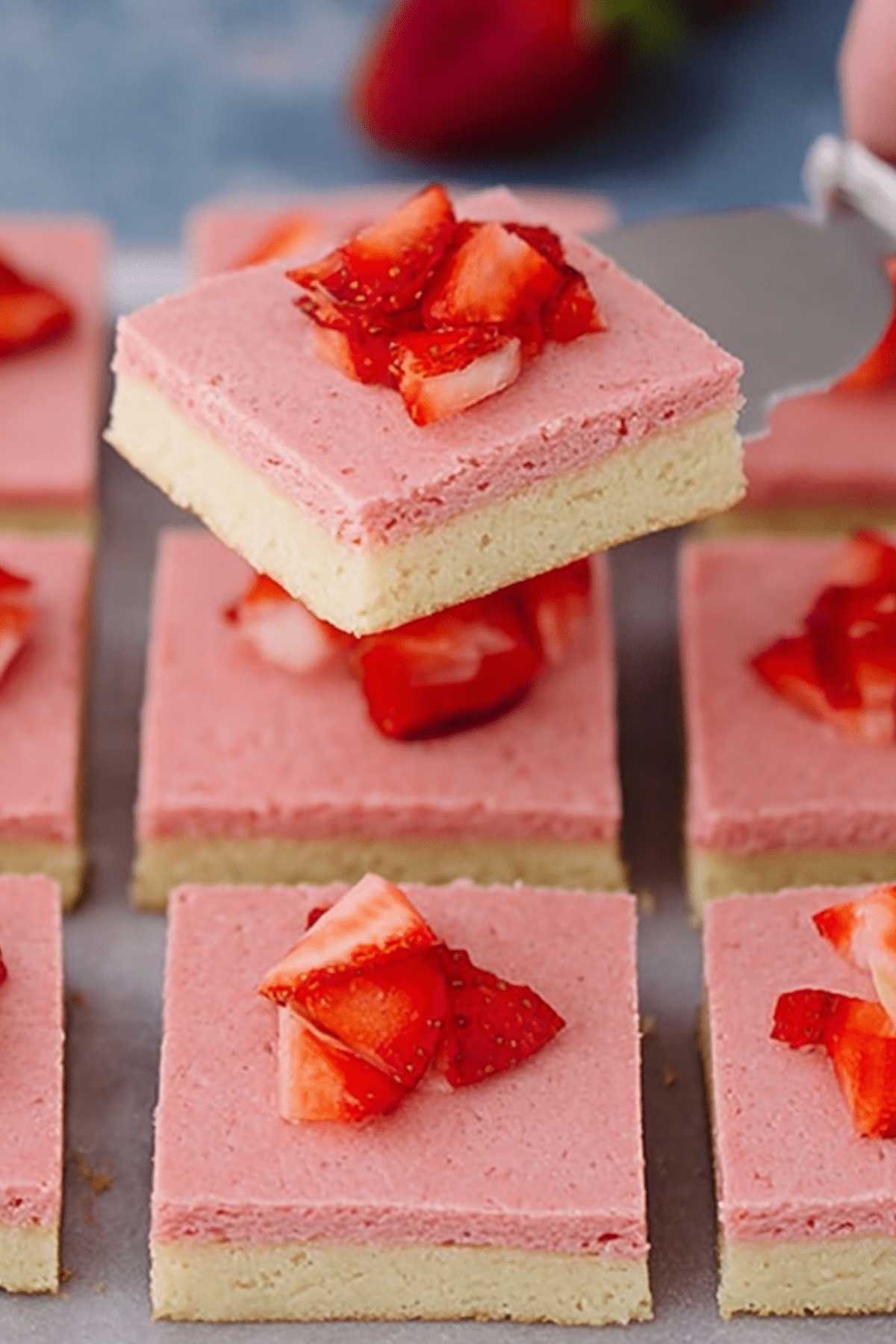 Strawberry Sugar Cookie Bars – Best Easy Dessert Recipe - ZazaCook
