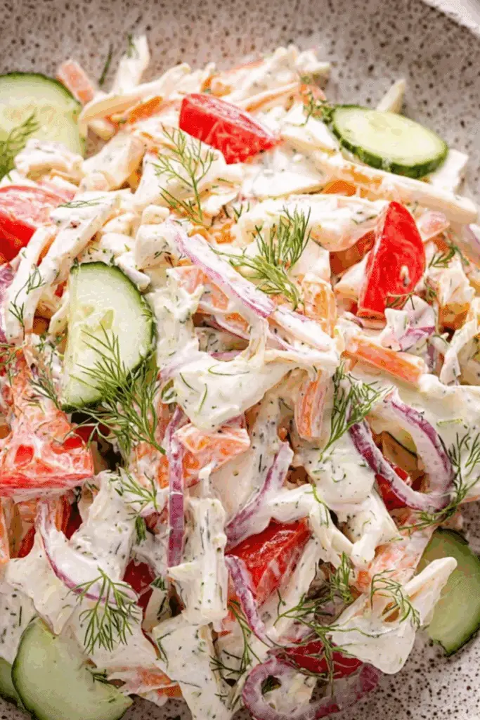 Surimi Salad: Quick & Easy Seafood Salad Recipe - ZazaCook
