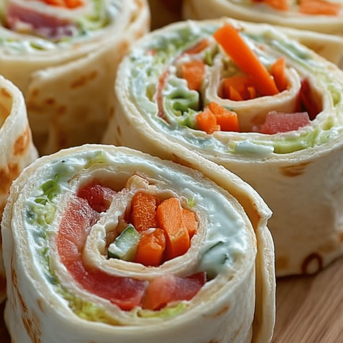 Vegetable Tortilla Roll Ups – 15-Minute Healthy Snack Recipe - ZazaCook