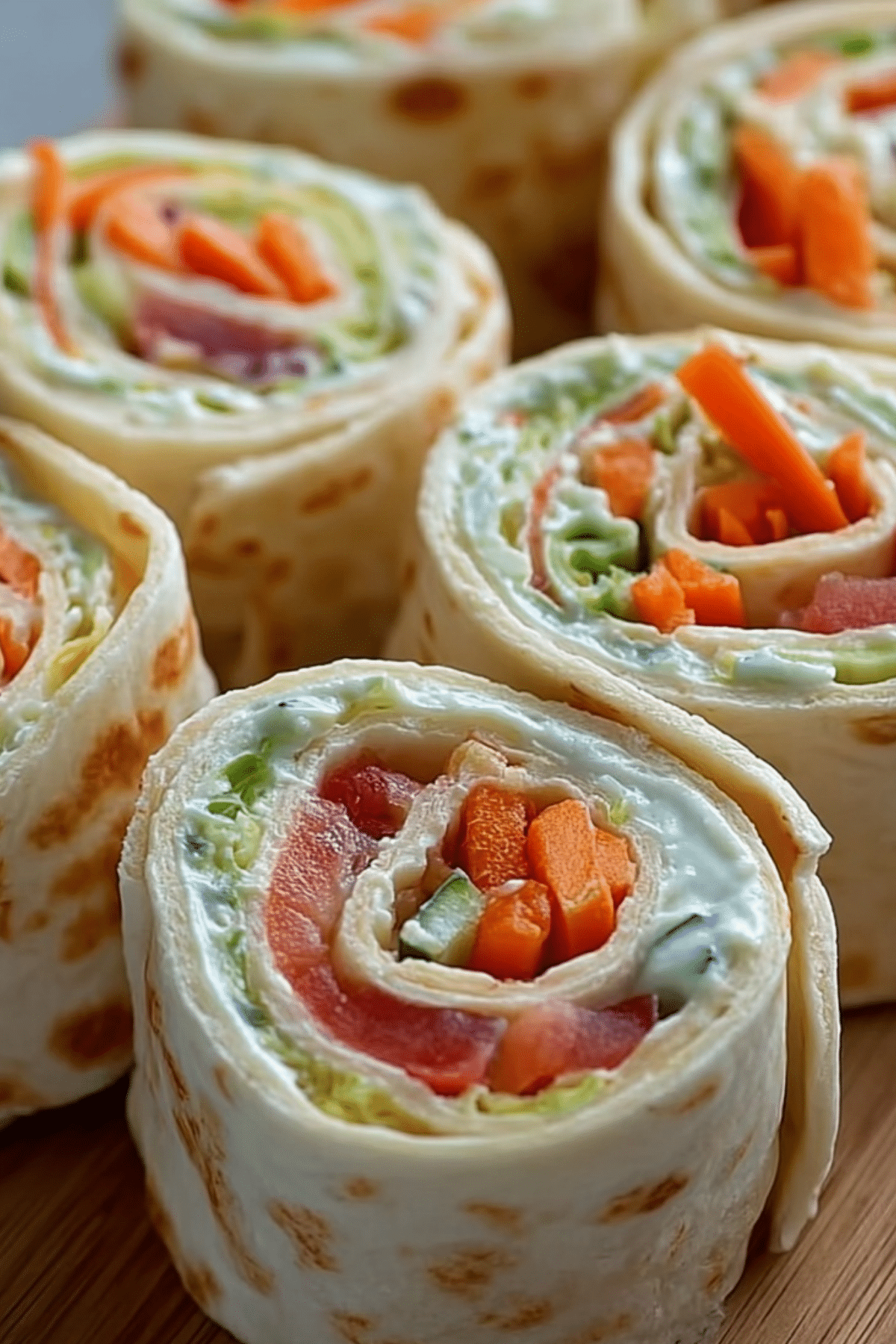 Vegetable Tortilla Roll Ups – 15-Minute Healthy Snack Recipe - ZazaCook