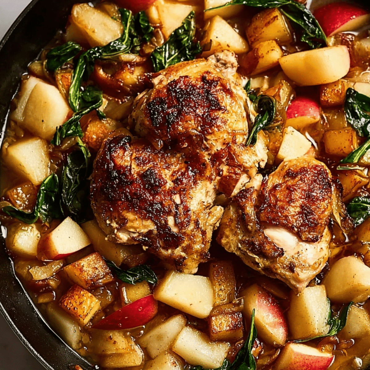 Apple Chicken Recipe – Easy One-Pan Meal - ZazaCook