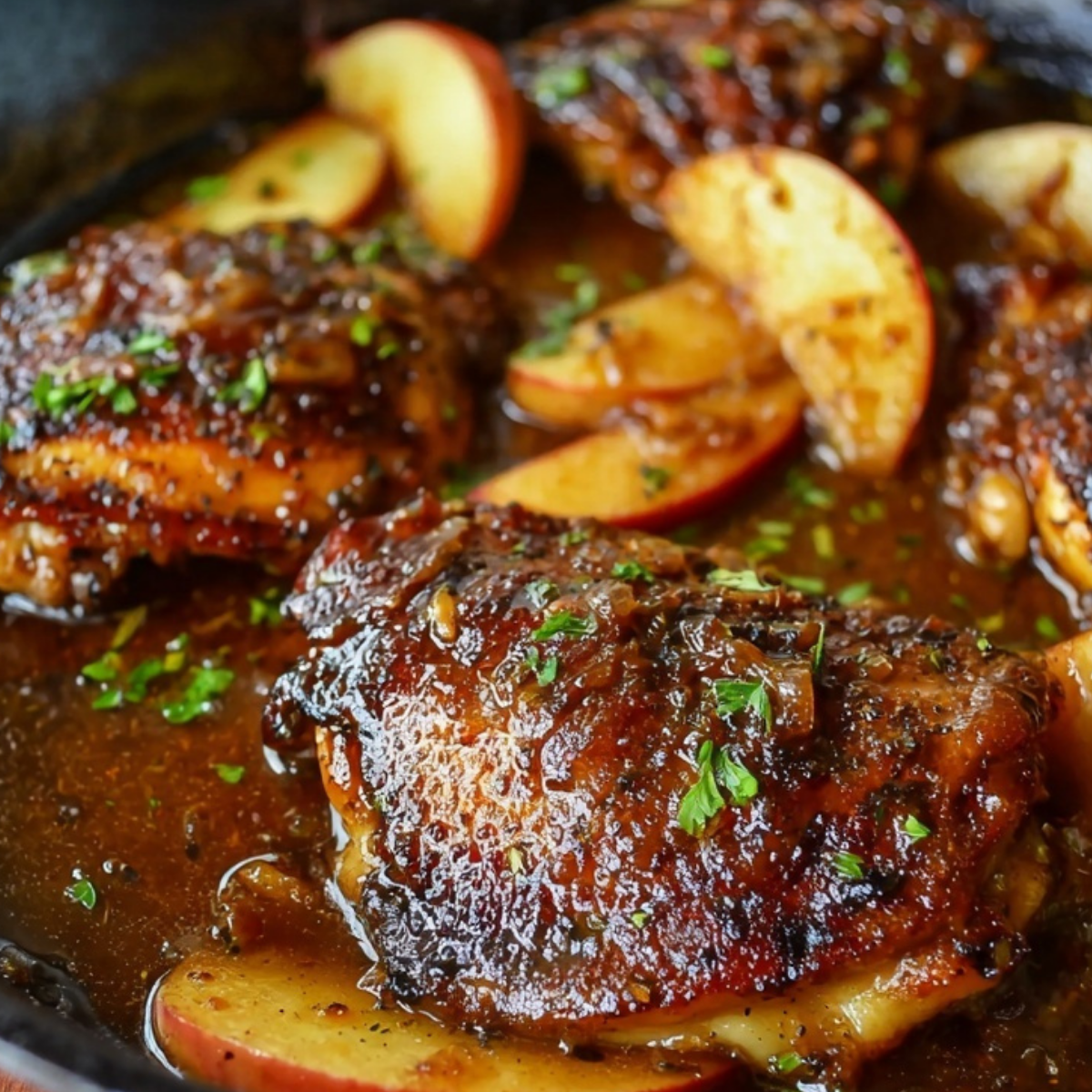 Apple Cider Glazed Chicken – Easy Recipe - ZazaCook