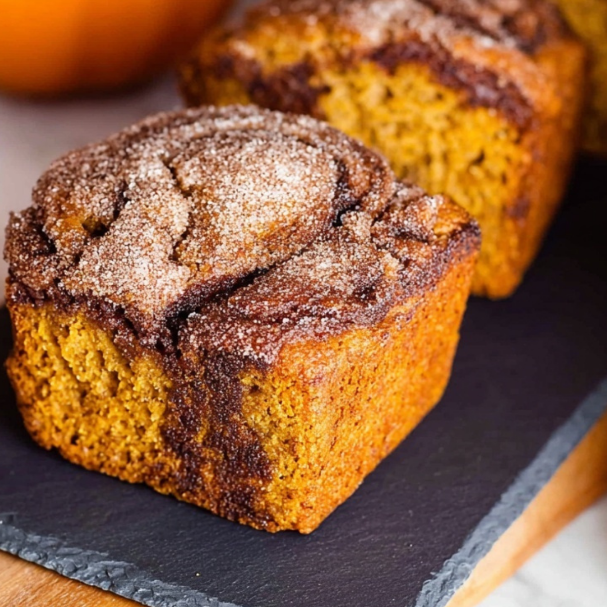 Cinnamon Swirl Pumpkin Bread Mini Loaves – Easy & Delicious - ZazaCook