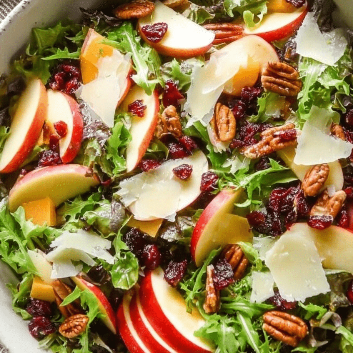 Apple Salad with Cheddar – Delicious & Easy - ZazaCook