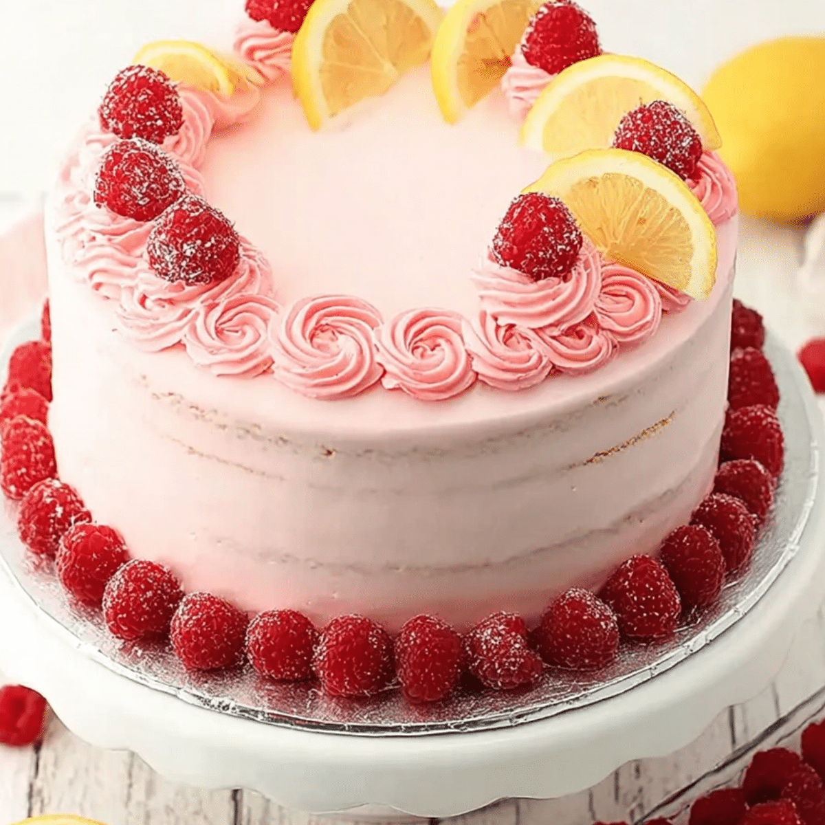 Lemon Raspberry Layer Cake – Best Recipe - ZazaCook