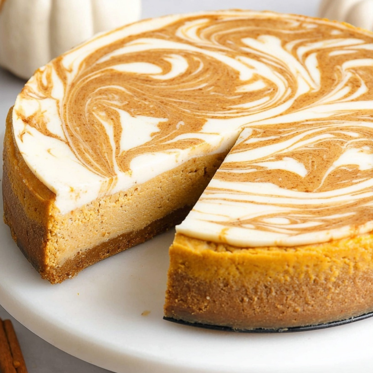 Pumpkin Swirl Cheesecake Recipe: Simple Steps - ZazaCook