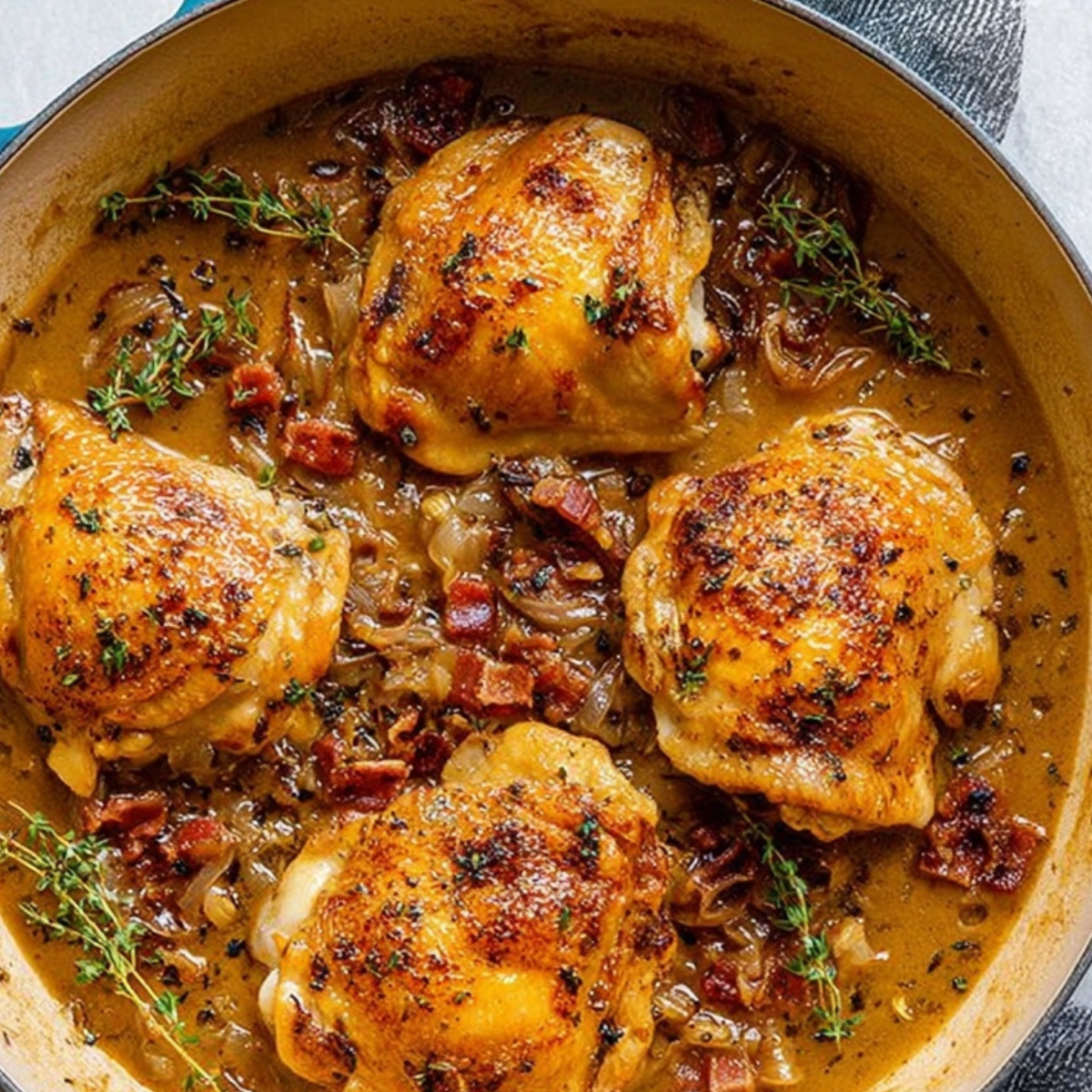 Cider Braised Chicken – Best One-Pot Dinner Recipe - ZazaCook