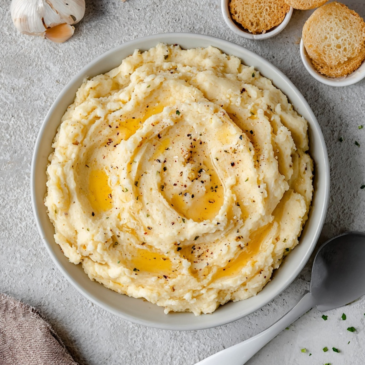 The Best Brown Butter Garlic Mashed Potatoes - ZazaCook