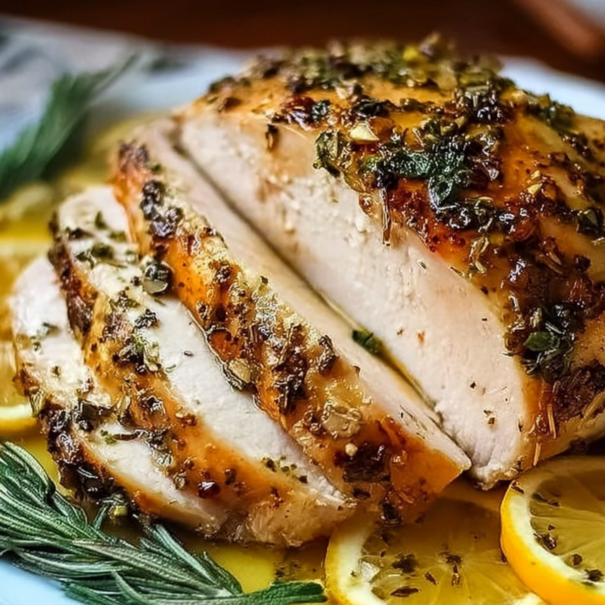 Lemon Garlic Roasted Turkey Breast – Perfect Recipe - ZazaCook