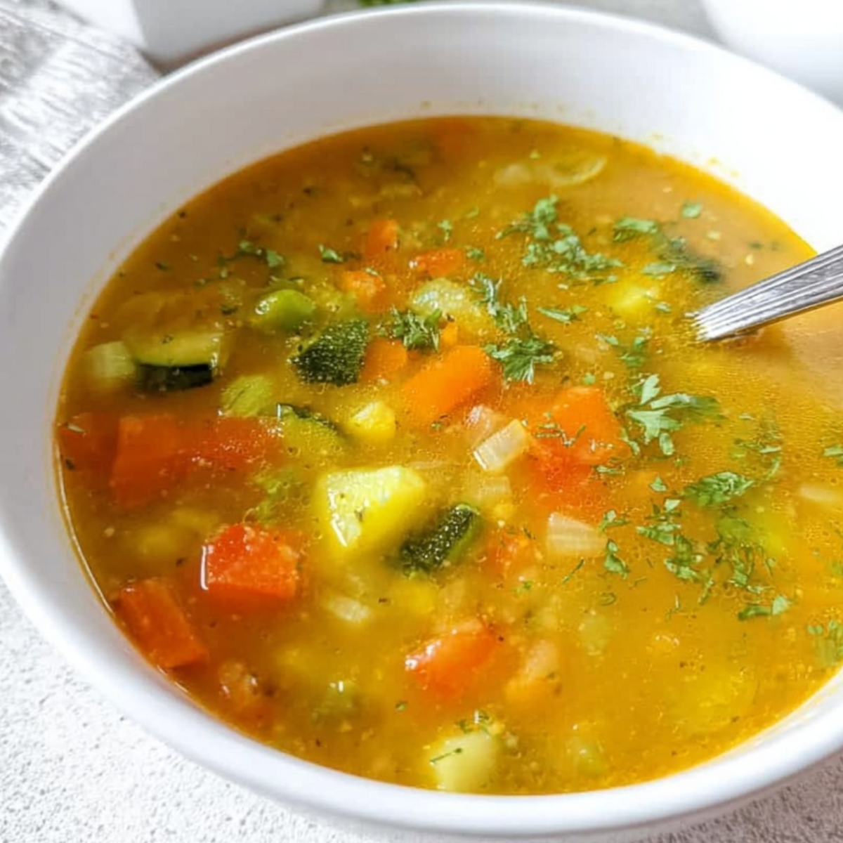 Vegetable Soup Without Tomatoes - Healthy Recipe - ZazaCook