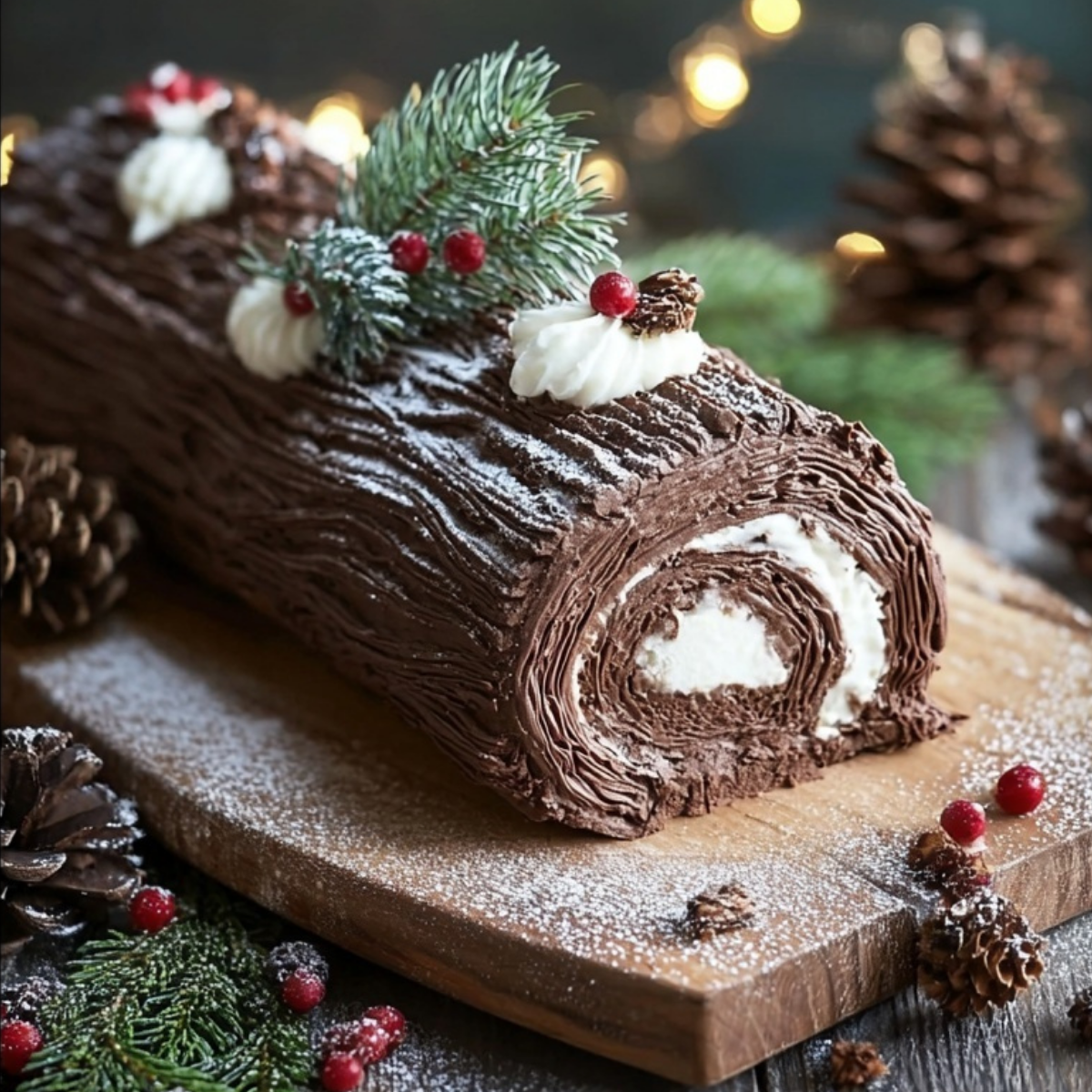 Classic Yule Log Recipe - Easy Steps - ZazaCook