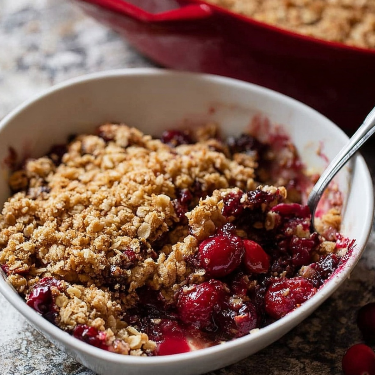 Cranberry Crisp – Easy , Dessert Recipe - ZazaCook