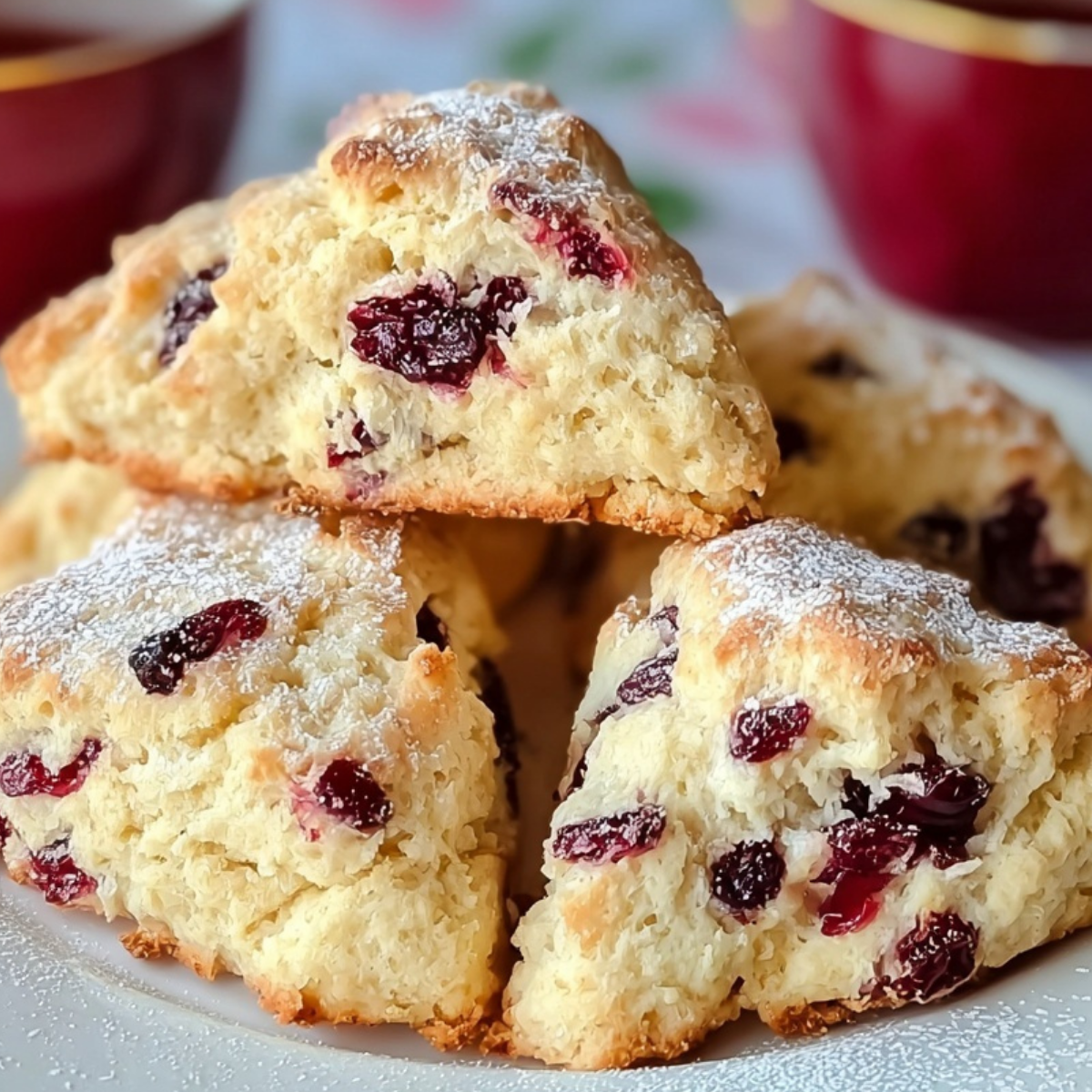 Cranberry Orange Scones – Easy Recipe - ZazaCook