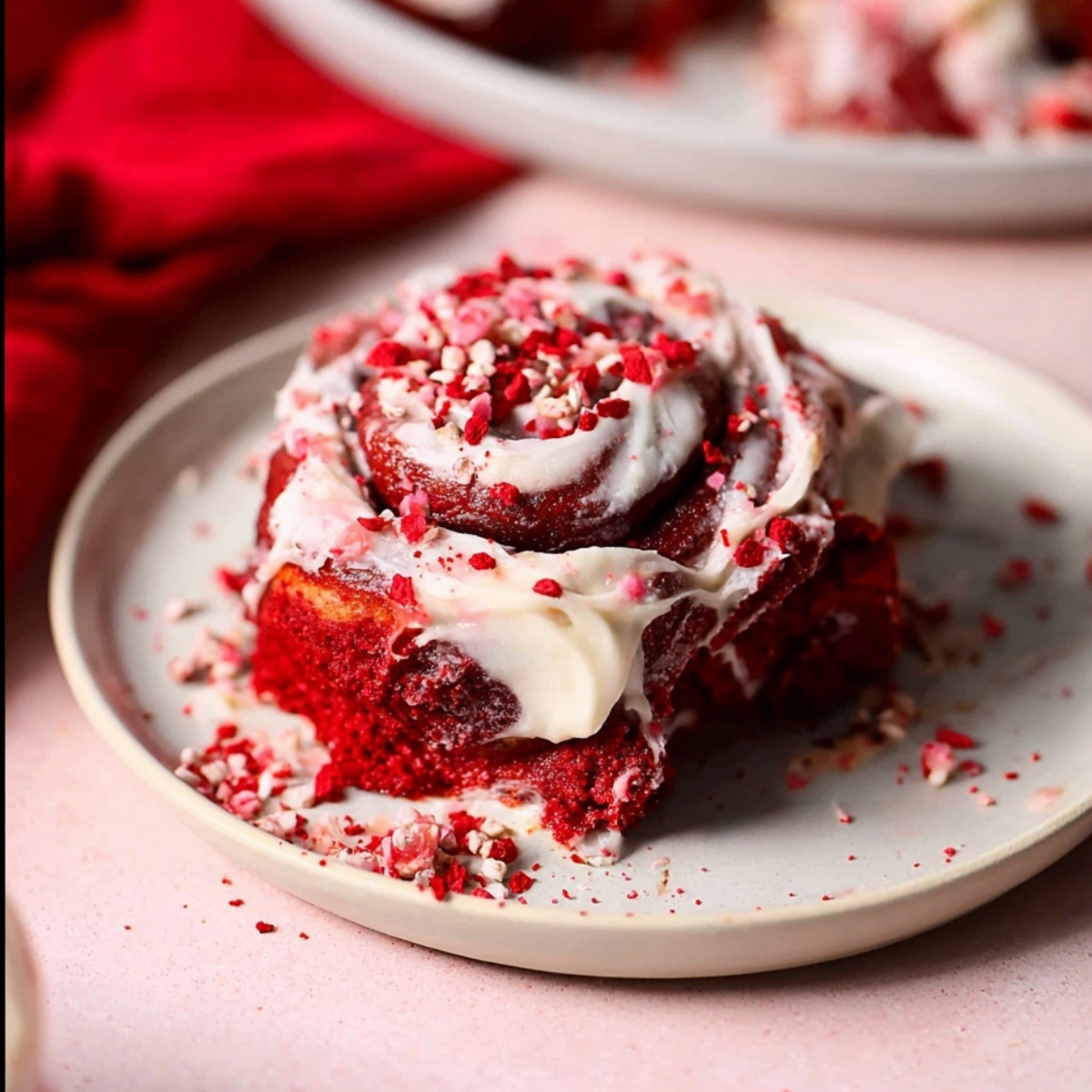Red Velvet Cinnamon Rolls with Cream Cheese Frosting – Easy Steps ...