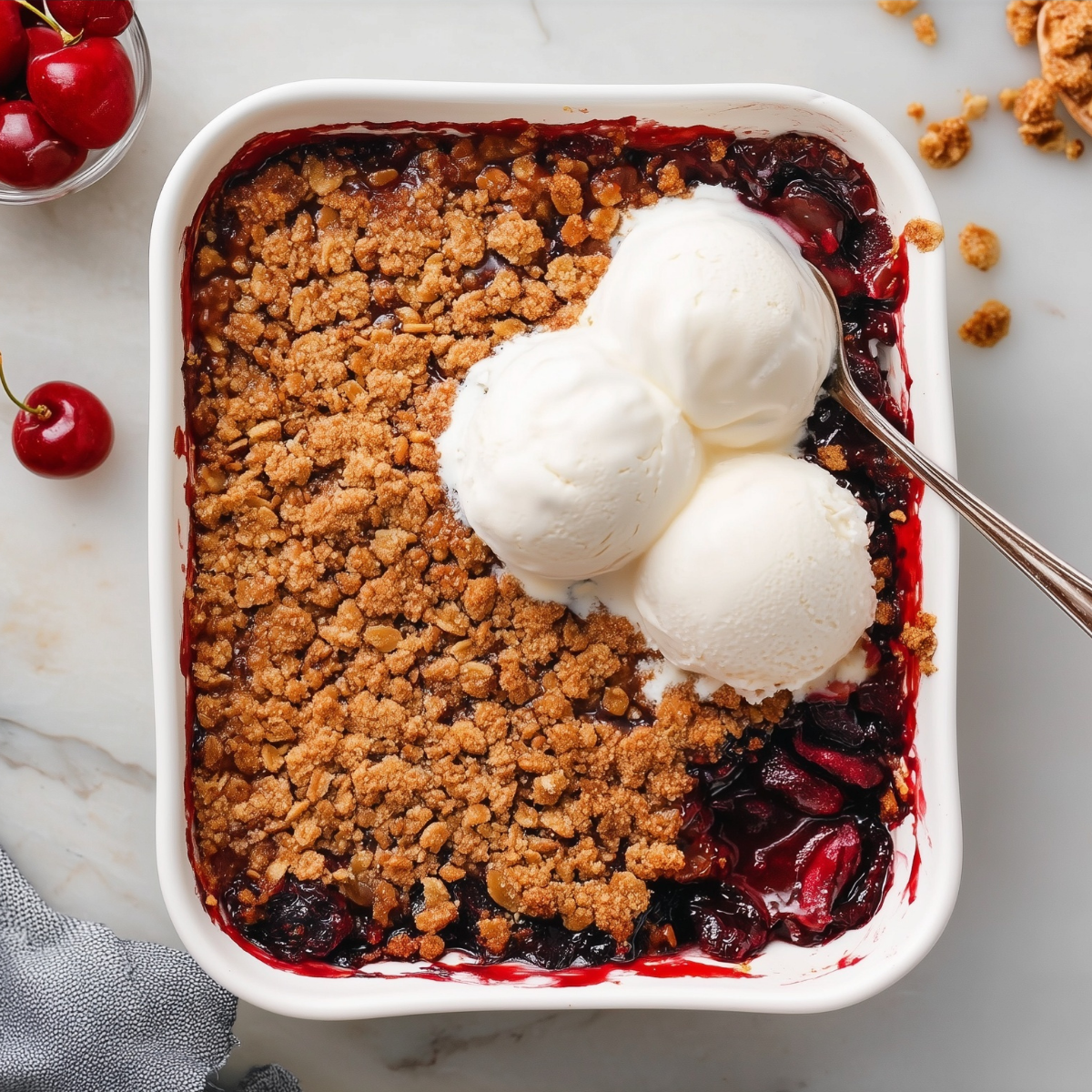 Cherry Crisp Recipe: Easy & Quick - ZazaCook