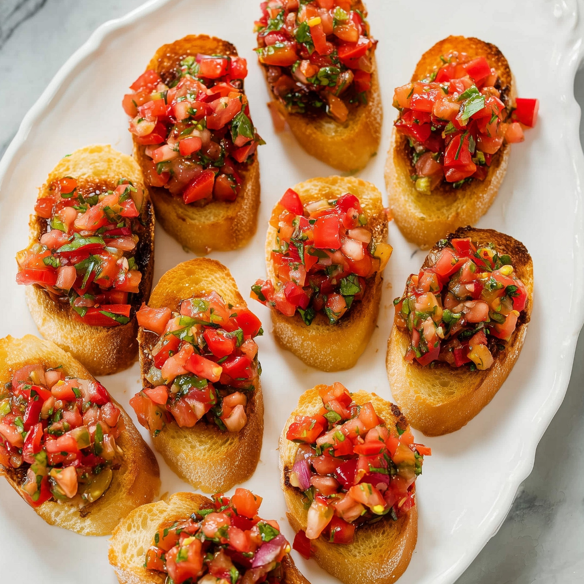Classic Bruschetta – Easy Italian Appetizer Recipe - ZazaCook