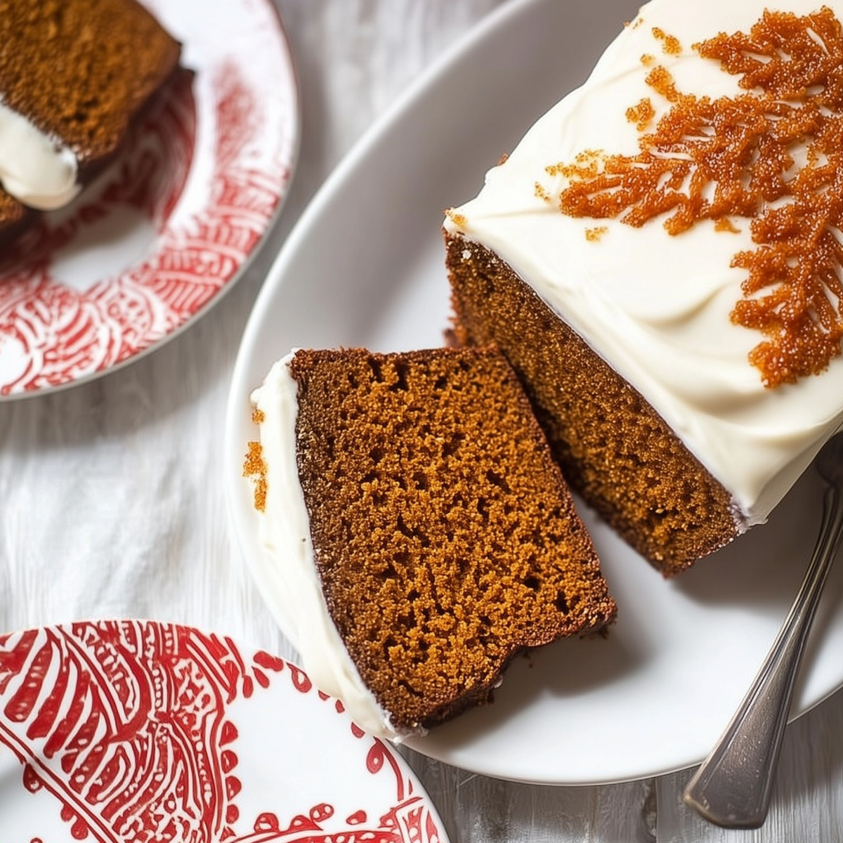 Gingerbread Loaf with Cream Cheese Frosting - Easy & Delicious - ZazaCook
