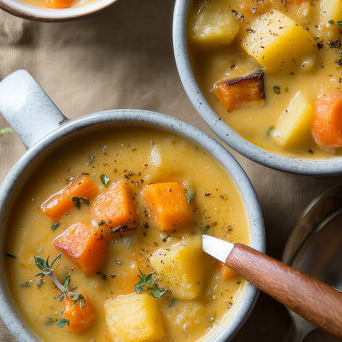 Rustic Roasted Winter Vegetable Chowder – Cozy & Creamy Cold-Weather ...