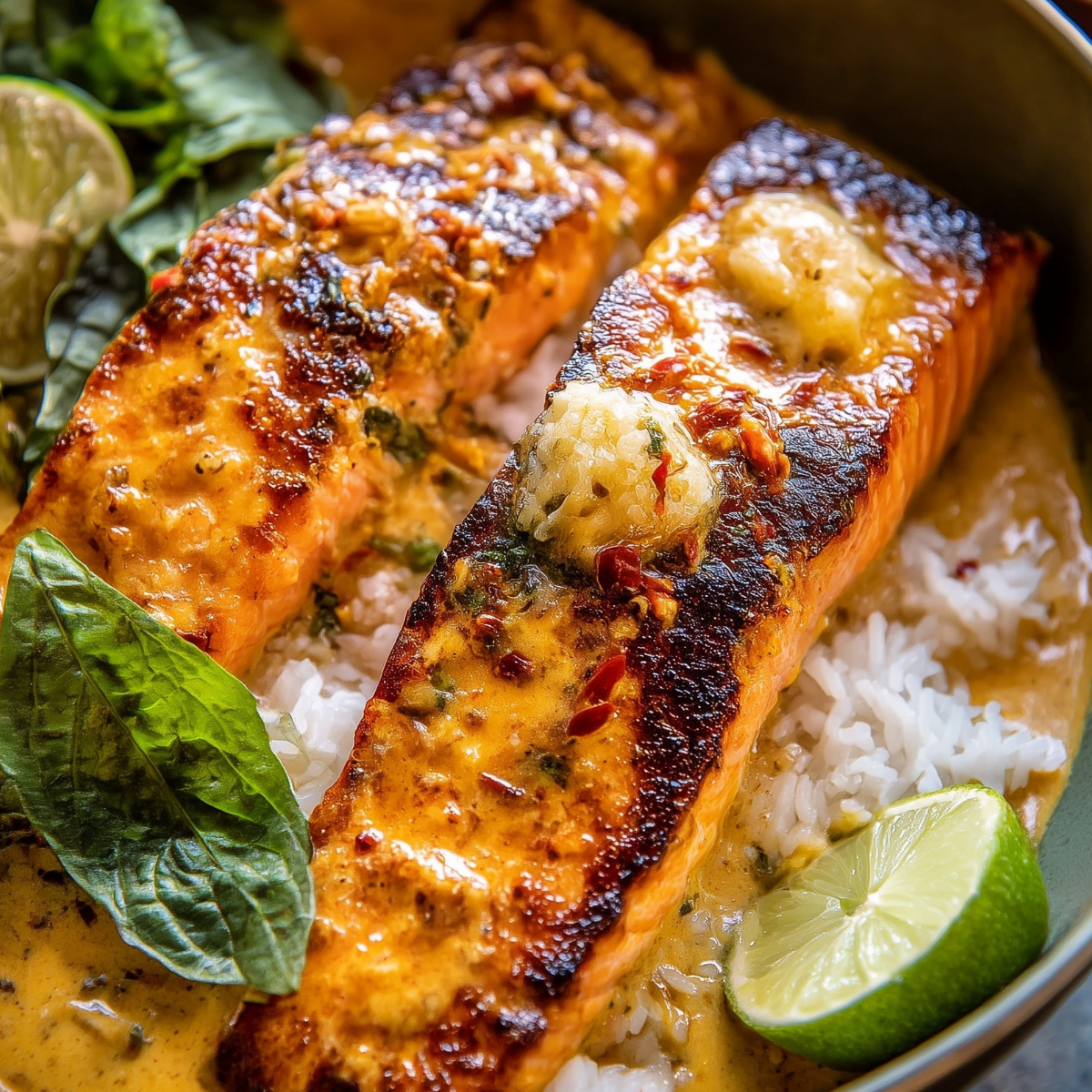 Coconut Curry Salmon with Garlic Butter – Easy and Flavorful Dish ...
