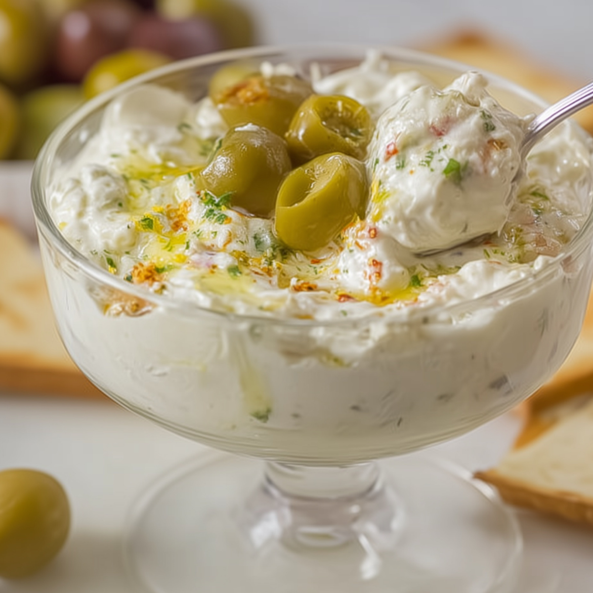 Dirty Martini Dip - The Perfect Cocktail-Inspired Appetizer - ZazaCook