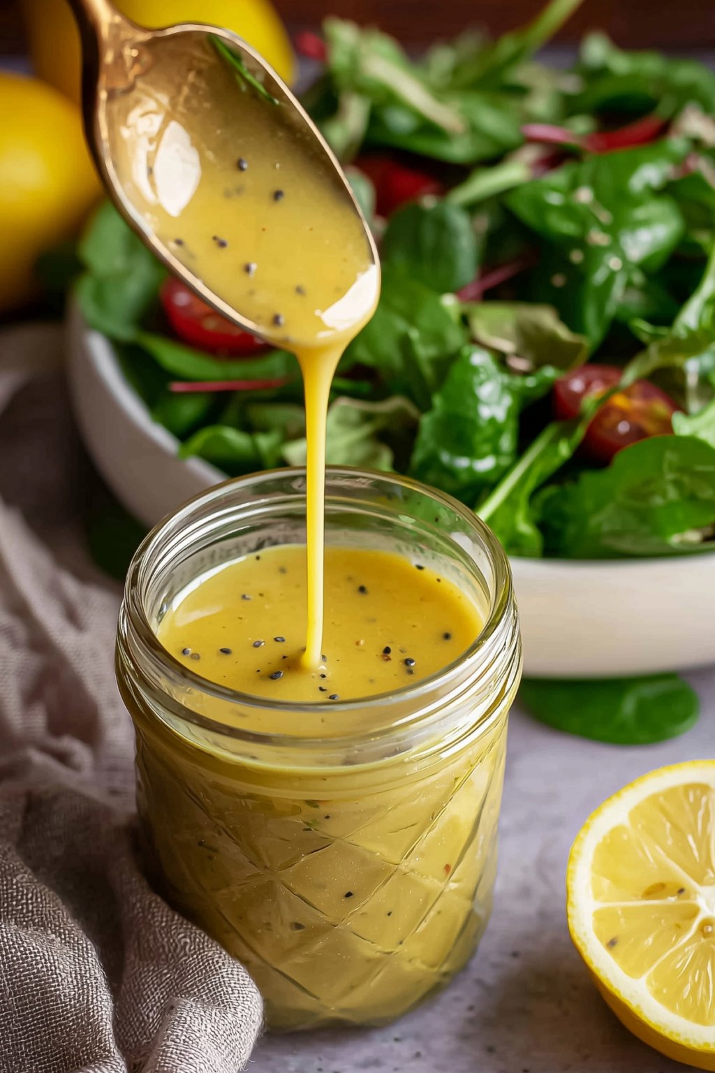 Homemade Lemon Vinaigrette Salad Dressing – Easy & Healthy - ZazaCook