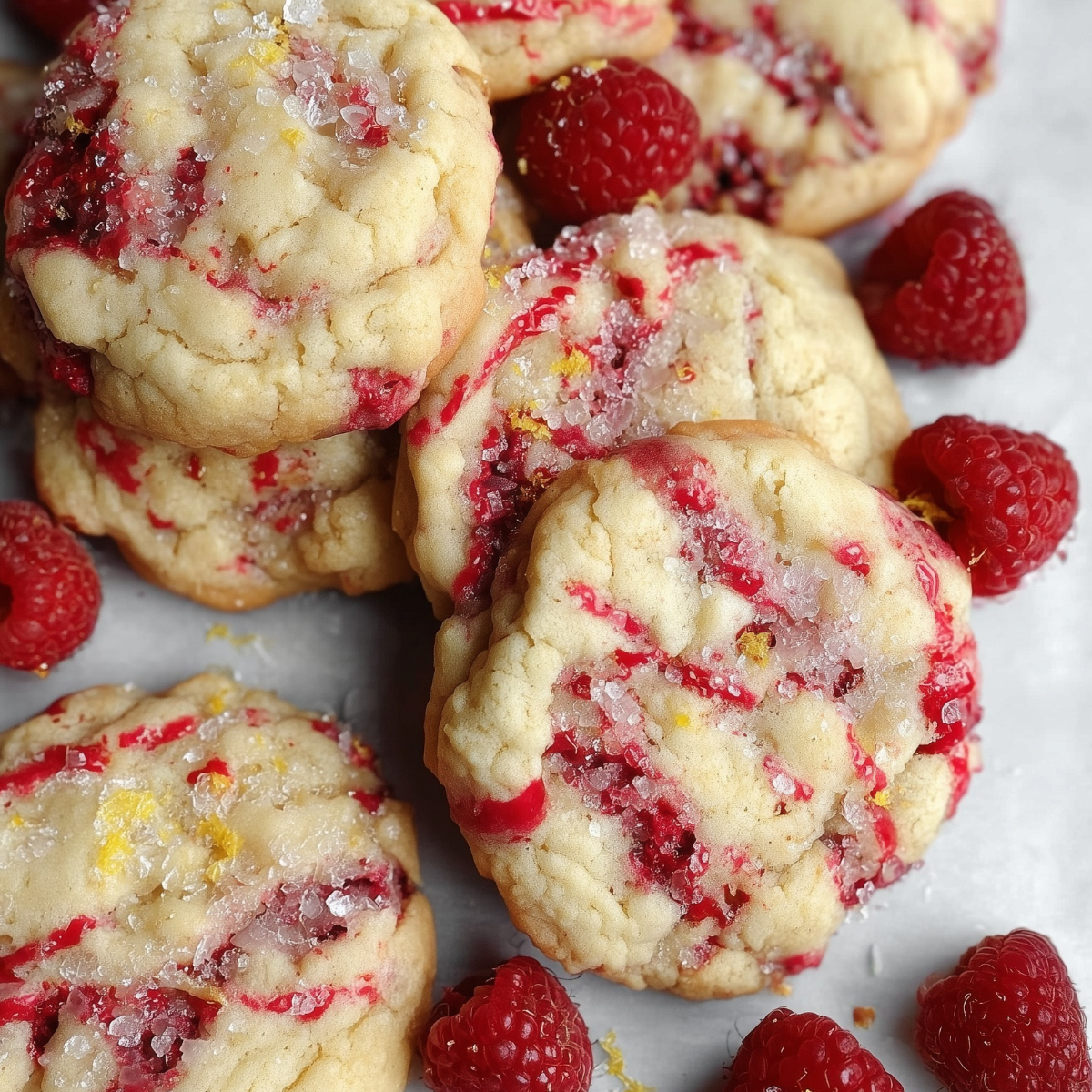 Lemon Raspberry Cookies – Quick and Delicious - ZazaCook