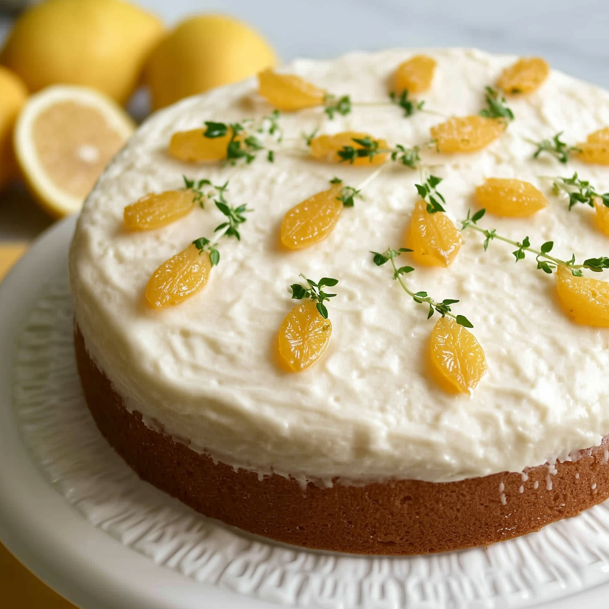 Lemon Thyme Cake – Light and Flavorful Delight - ZazaCook