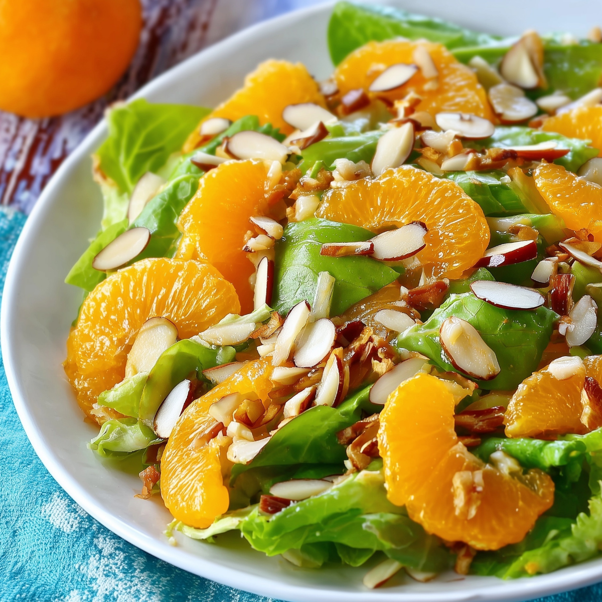 Mandarin Orange Almond Salad – Easy & Flavorful Recipe - ZazaCook
