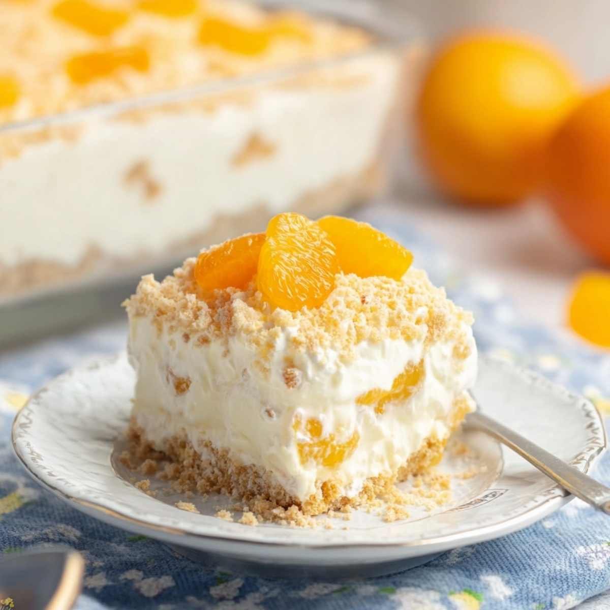 Mandarin Orange Fluff Salad – Easy No-Bake Dessert - ZazaCook