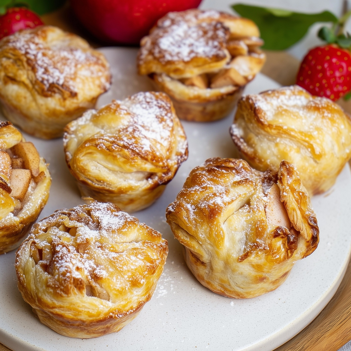 Mini Apple Pies With Puff Pastry – Easy Recipe - ZazaCook
