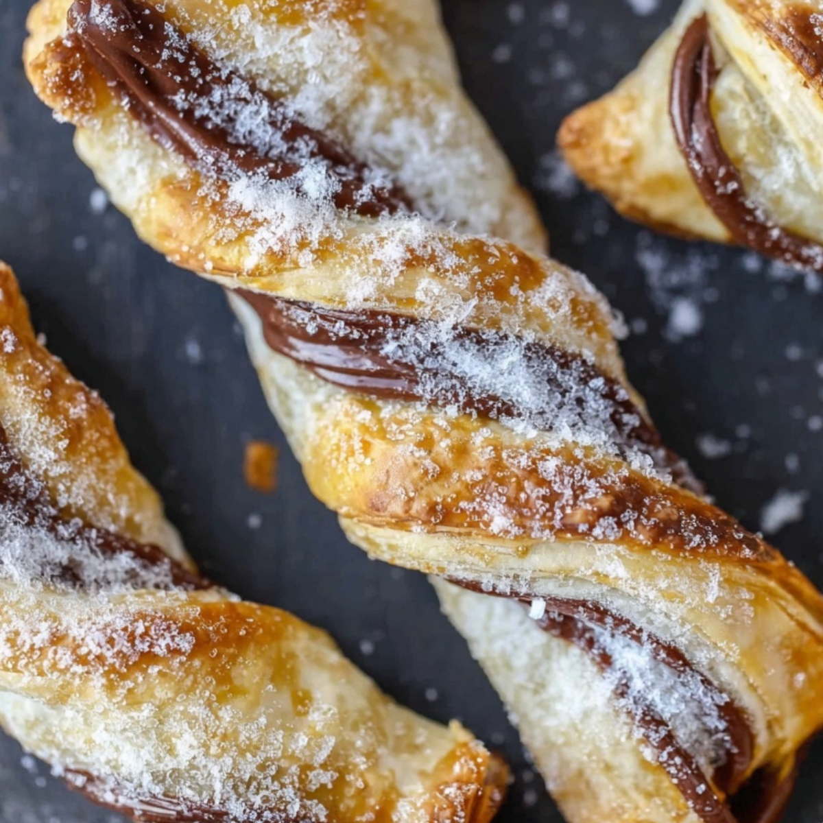 Puff Pastry Nutella Twists – Easy & Delicious - ZazaCook