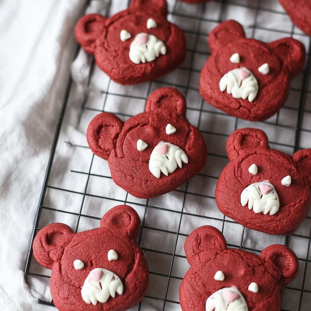 Red Velvet Bear Cookies – Adorable & Delicious Dessert - ZazaCook