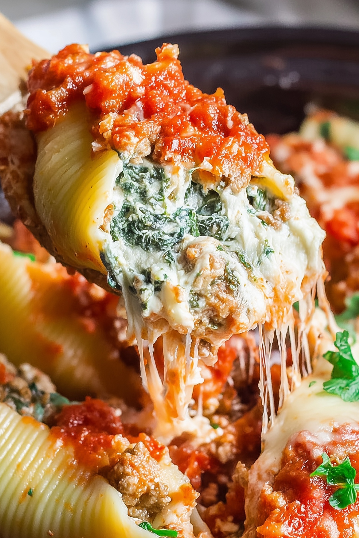 Slow Cooker Stuffed Shells with Sausage and Spinach – Simple ...