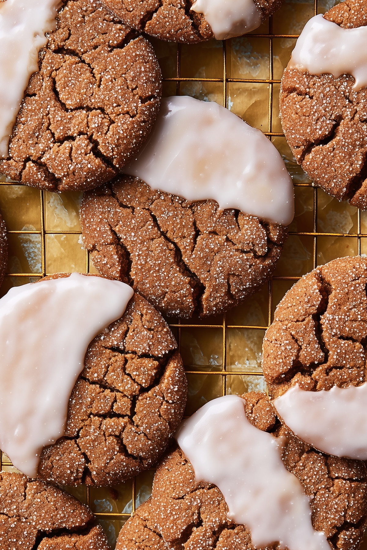 The Best Soft Batch Gingerbread Cookies with Ginger Glaze - ZazaCook