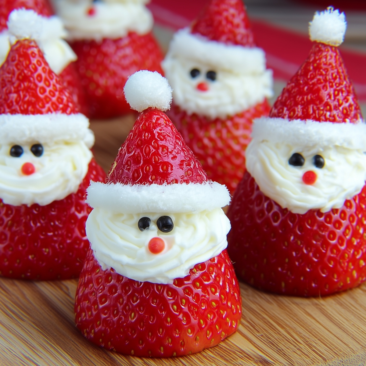 Strawberry Santas – Festive & Easy No-Bake Treat - ZazaCook